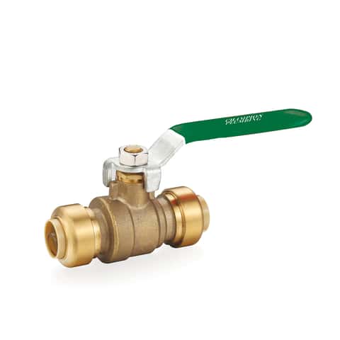 Arrowhead Brass 3/4 in. Brass Push Fit Ball Valve Full Port - Ace Hardware