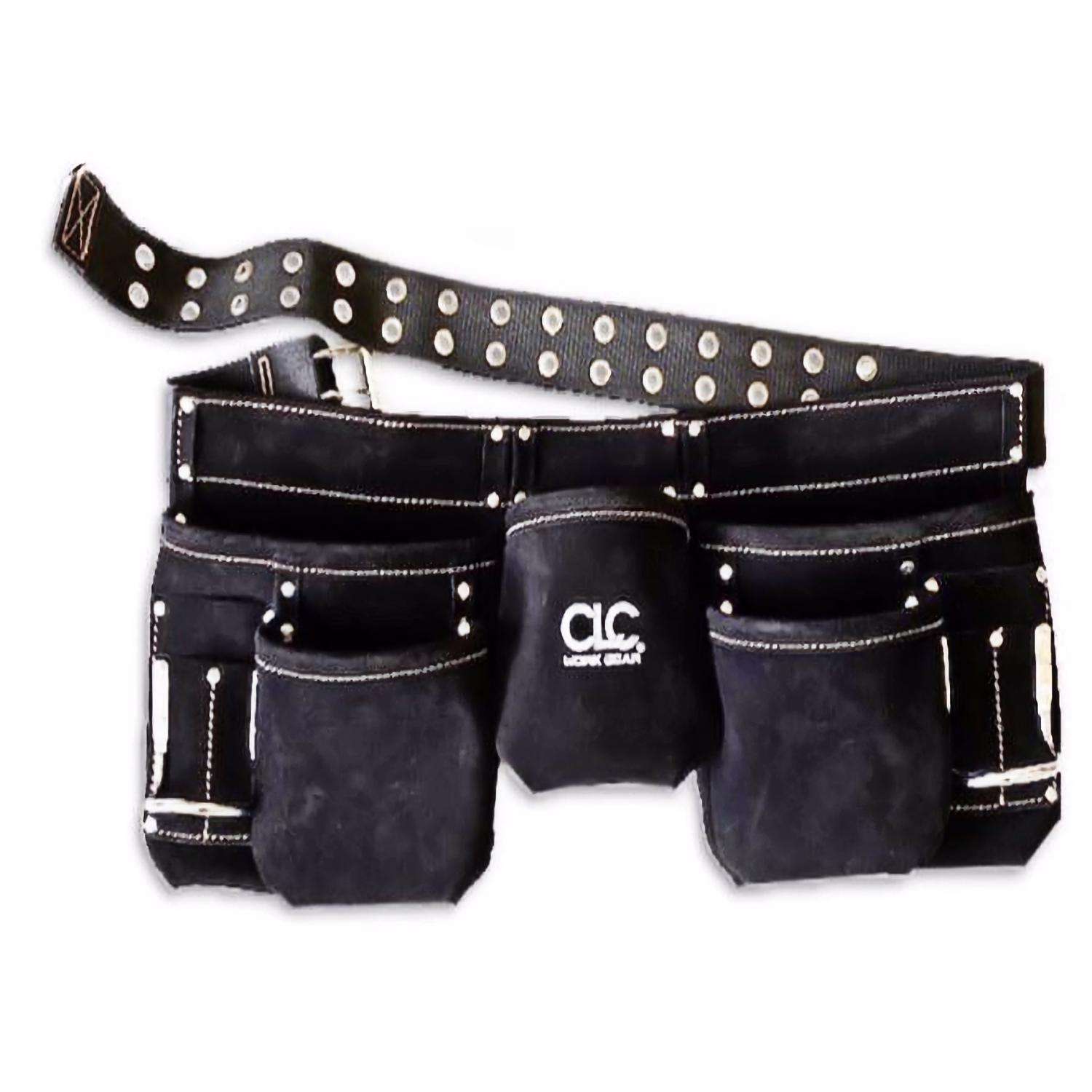 CLC 11 pocket Suede Leather Apron Pouch Black 29 in. 49 in. - Ace Hardware