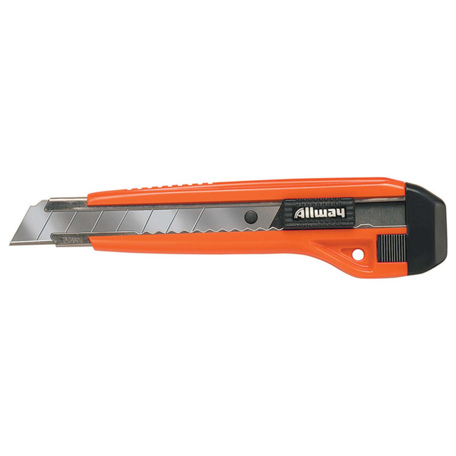 Allway Deluxe 6-3/8 in. Snap-Off Utility Knife Orange 1 pk - Ace Hardware