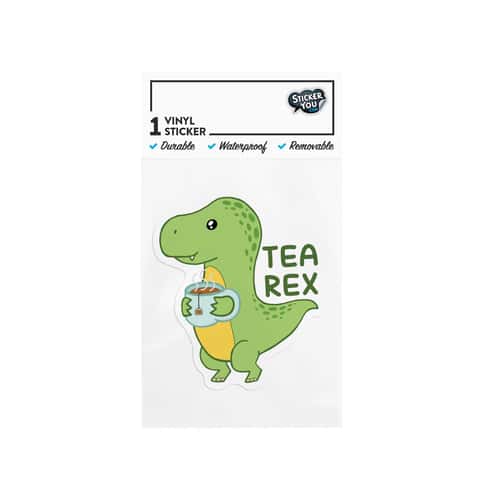 StickerYou Tea Rex Sticker Vinyl 1 pk Mfr# HMOR040068 - Ace Hardware