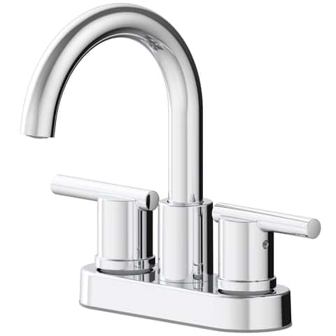 OakBrook Alexis Chrome Modern Centerset Bathroom Sink Faucet 4 in. Mfr ...