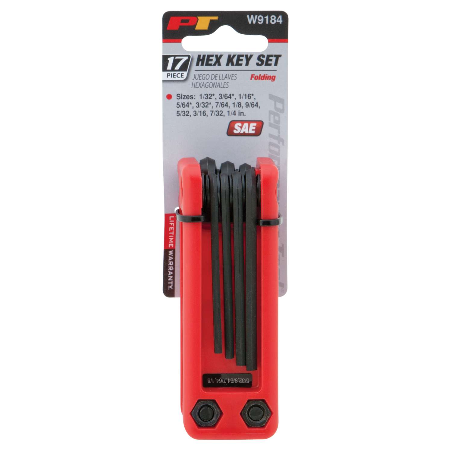 Performance Tool SAE Fold-Up Hex Key Set 17 pc - Ace Hardware
