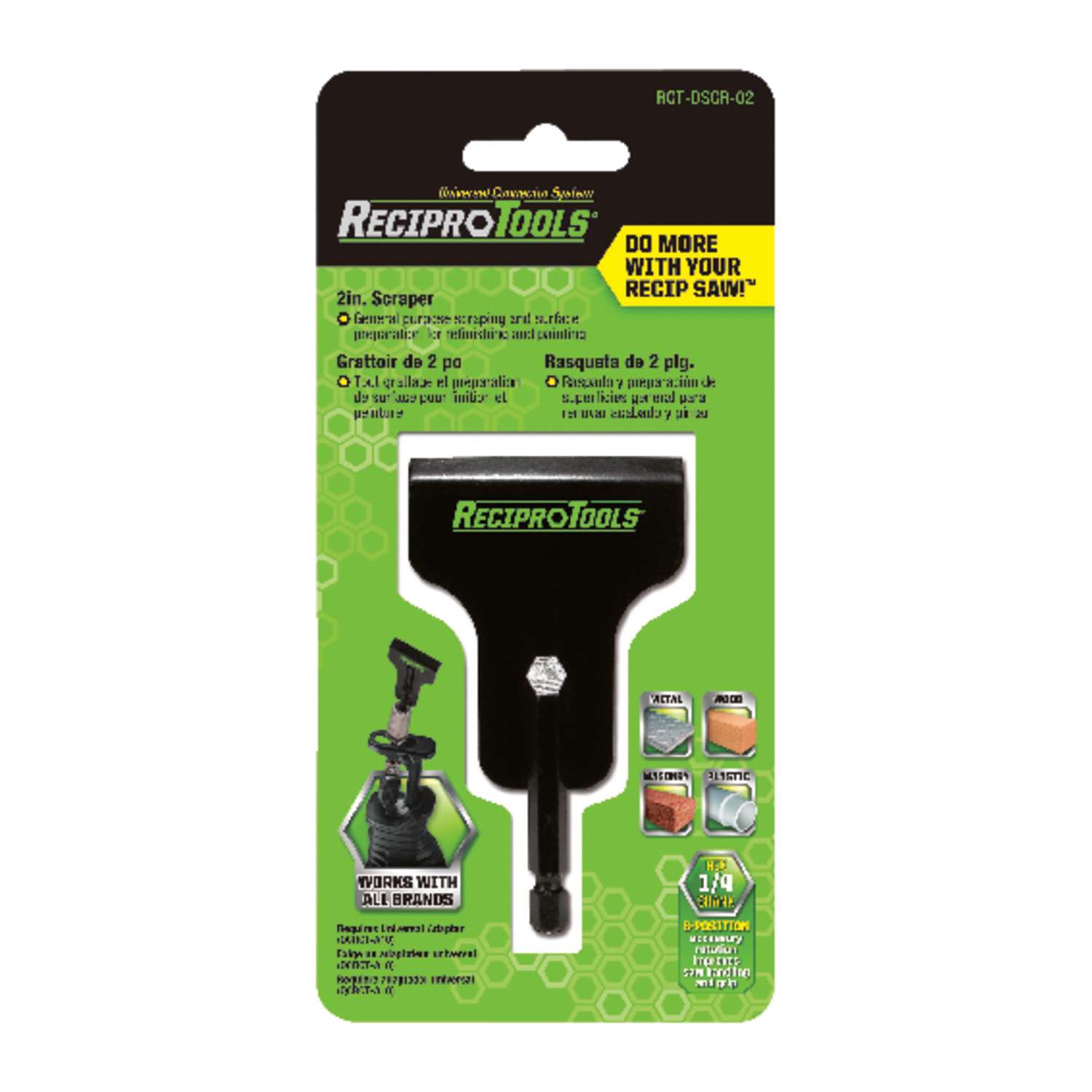 ReciproTools 2 in. Metal Scraper 1 pk - Ace Hardware