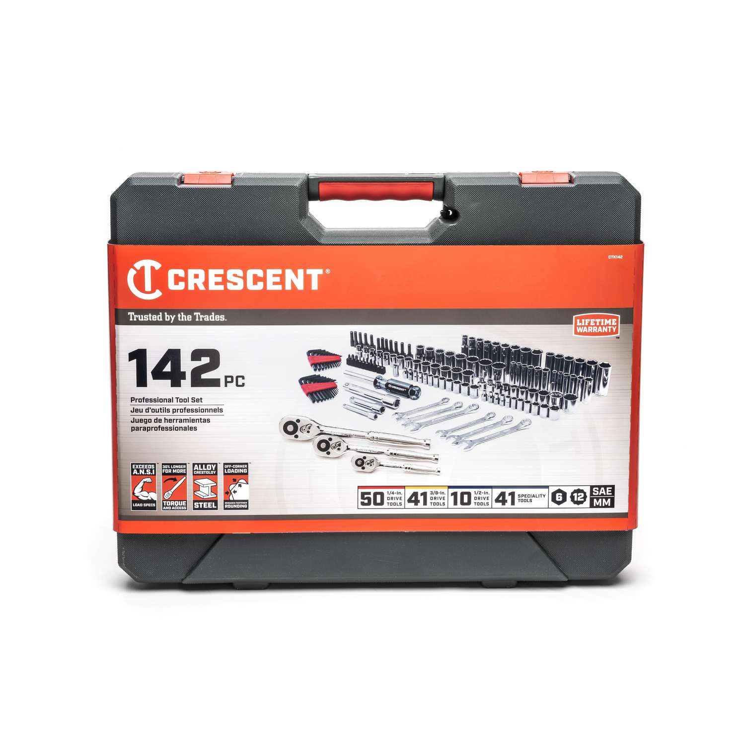 Crescent 1/4 & 3/8 & 1/2 in. drive Metric/SAE 6 and 12 Point Mechanic's ...