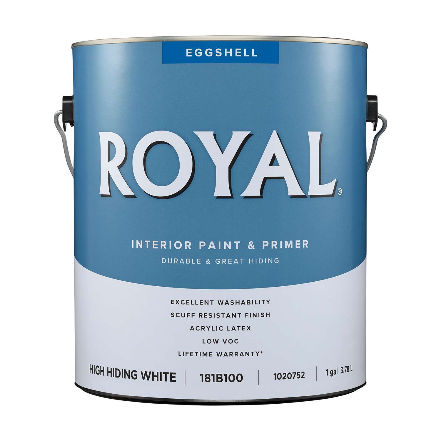 Royal Eggshell High Hiding White Water-Based Paint Interior 1 gal - Ace ...