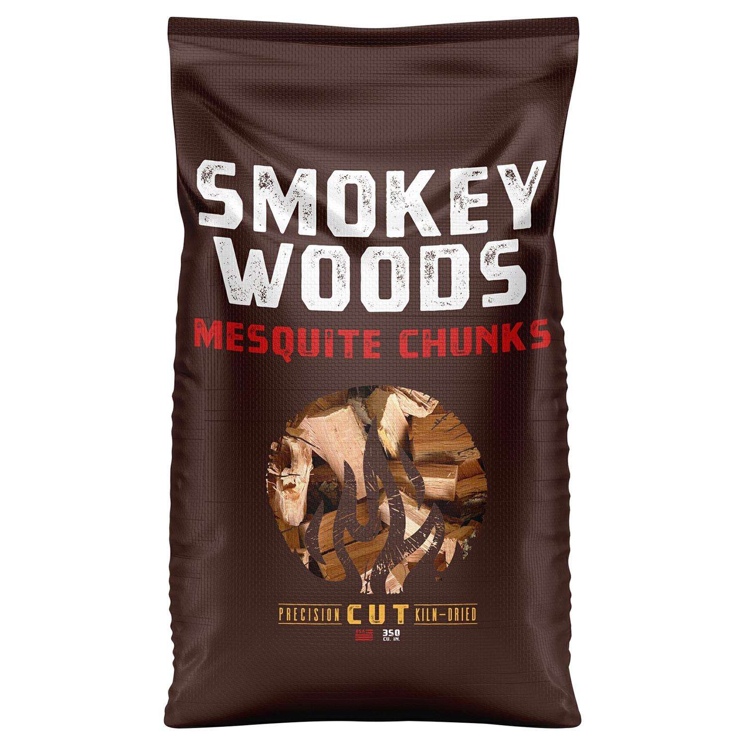 Smokey Woods All Natural Mesquite Wood Smoking Chunks 350 cu in - Ace ...