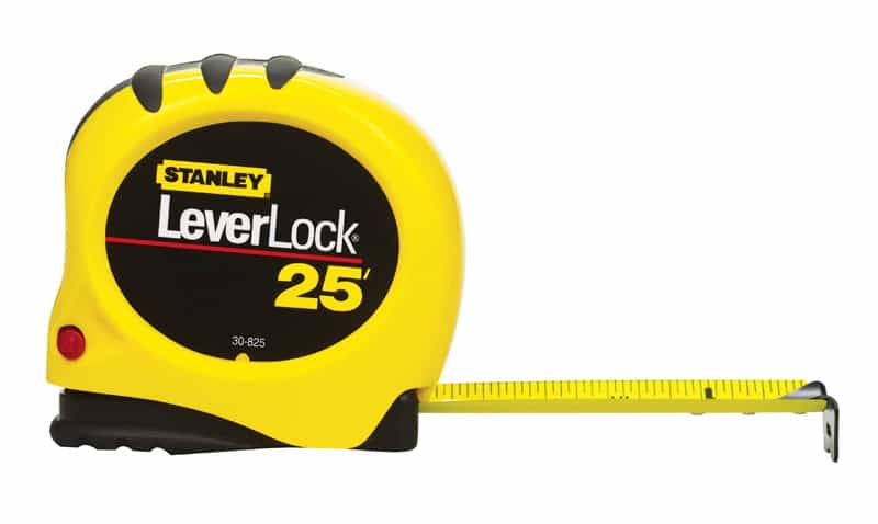 Stanley Lever Lock 25 ft. L x 1 in. W Tape Rule Yellow/Black 1 pk - Ace ...