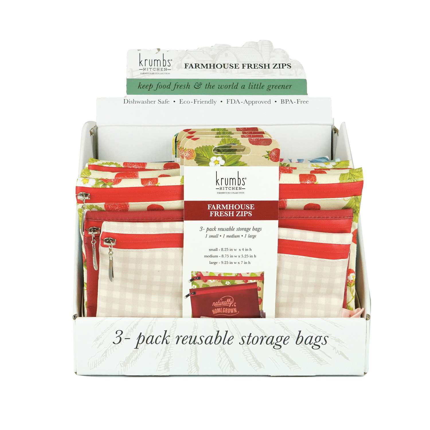 Krumbs Kitchen Assorted Food Storage Bag 3 pk - Ace Hardware
