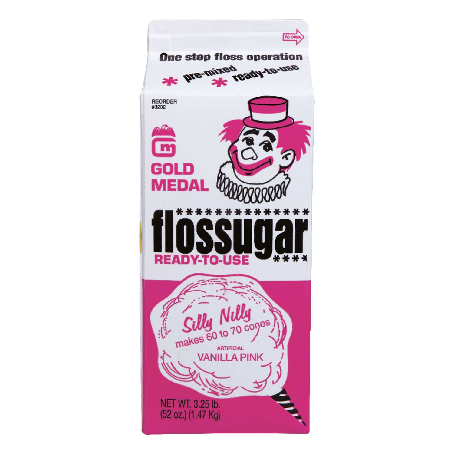 Gold Medal Flossugar Vanilla Pink Cotton Candy Sugar 3.25 lb - Ace Hardware