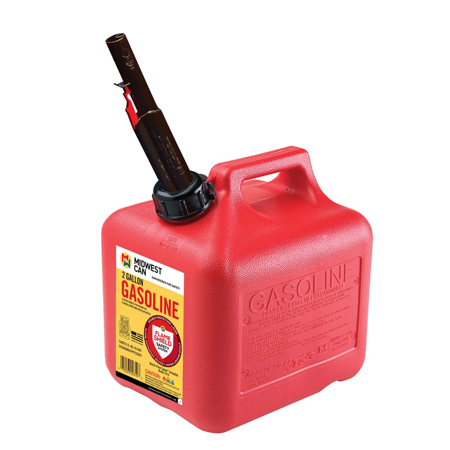 Midwest Can FlameShield Safety System Plastic Gas Can 2 gal. - Ace Hardware