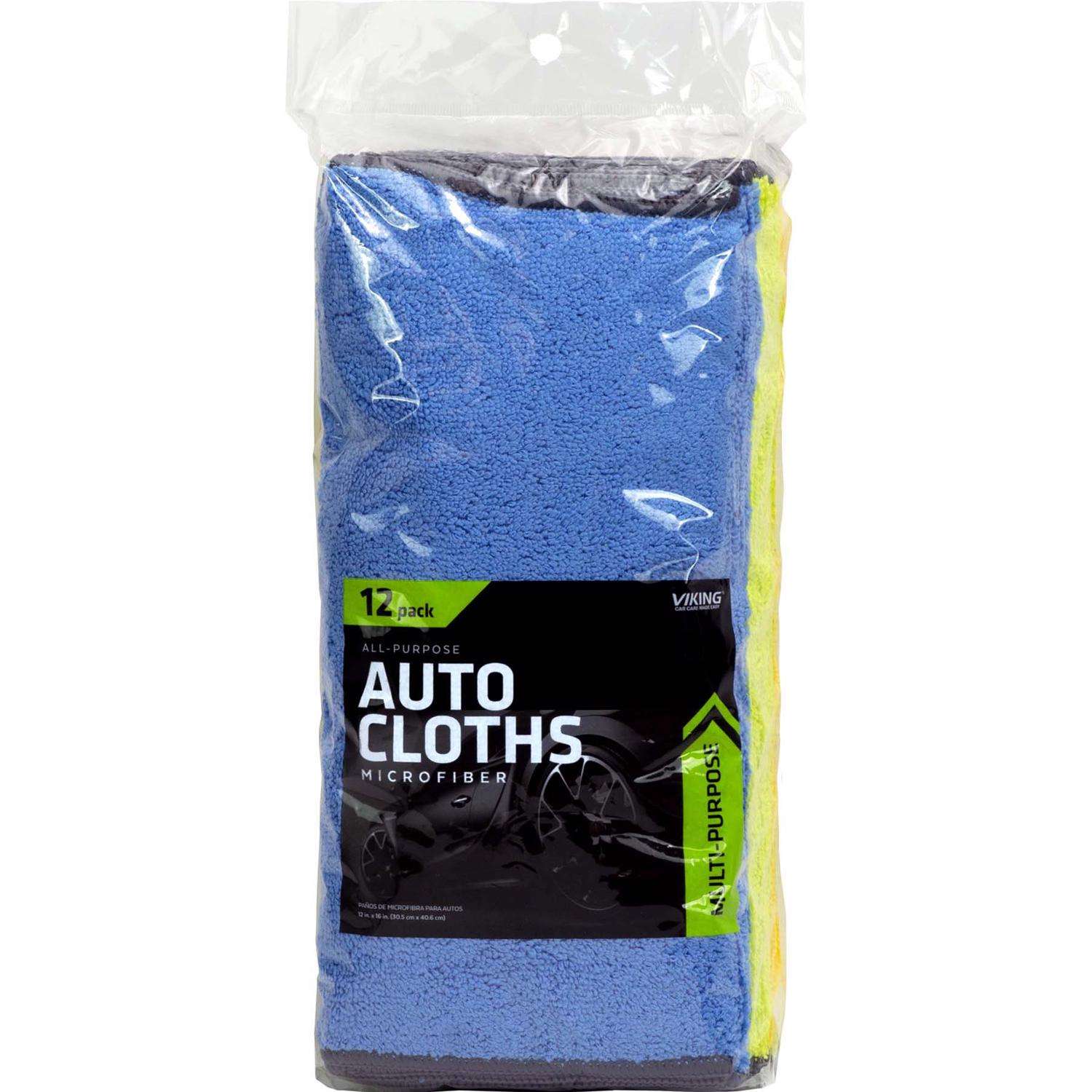 Viking 16 in. L X 12 in. W Microfiber Auto Cleaning Cloth 12 pk - Ace ...