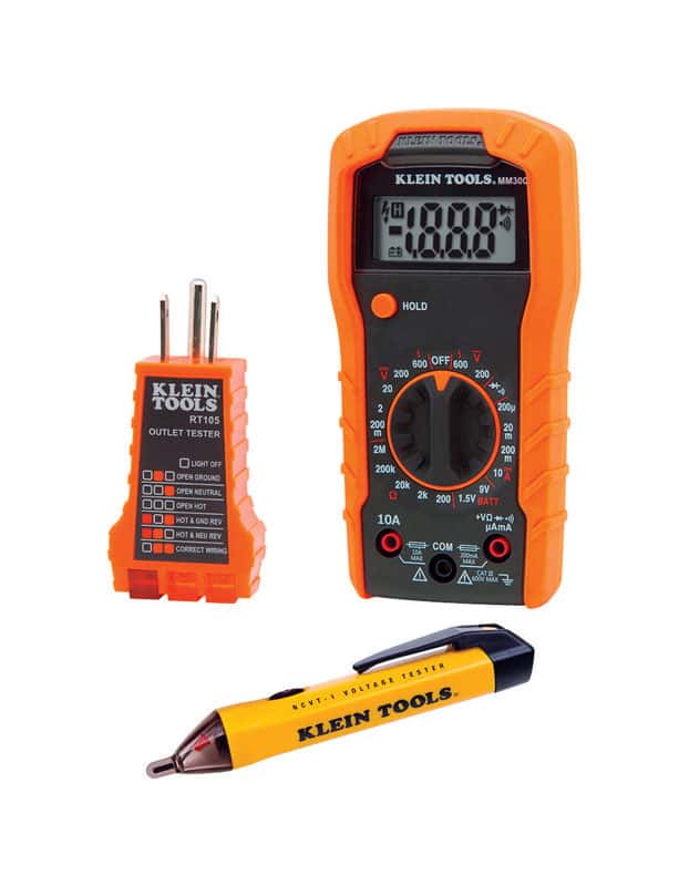 Klein Tools Automatic LCD Electrical Tester Set 3 pk - Ace Hardware