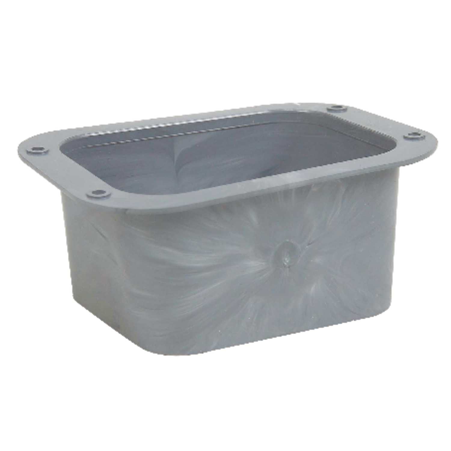 Amerimax 2 in. H x 3 in. W x 3 in. L Gray Plastic Outlet C - Ace Hardware