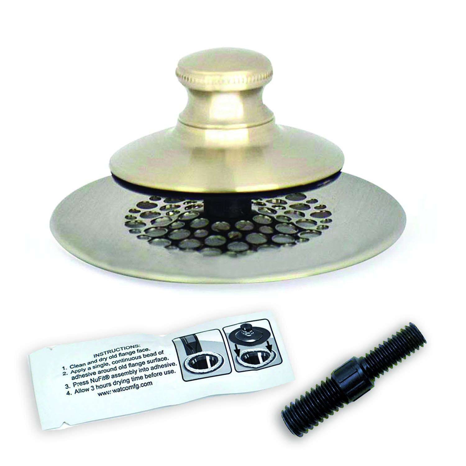 WATCO 2.875 in. Brushed Nickel Stainless Steel Drain Stopper Mfr# 58750 ...