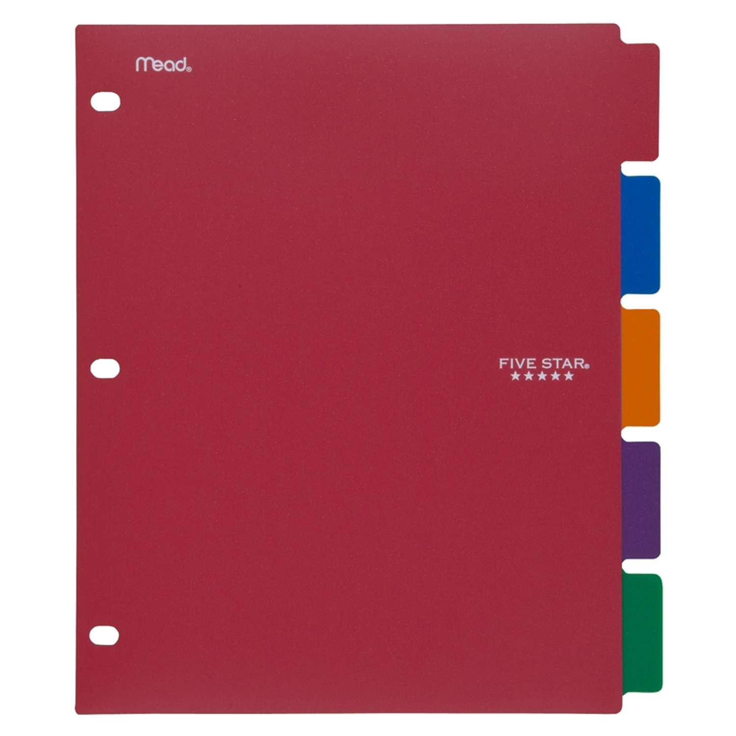 Five Star Assorted Binder Dividers 5 pk - Ace Hardware
