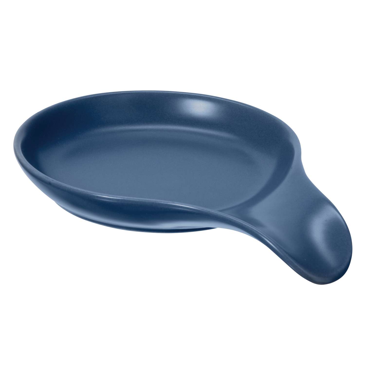 Oggi Dark Blue Ceramic Spoon Rest - Ace Hardware