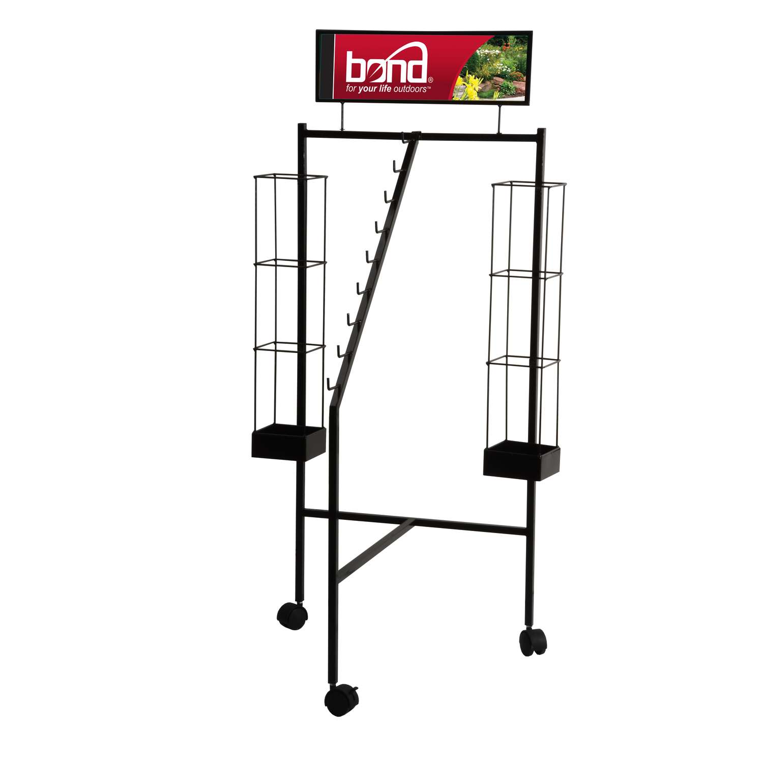 Bond 50 in. H X 21.3 in. W Black Steel Display Rack - Ace Hardware