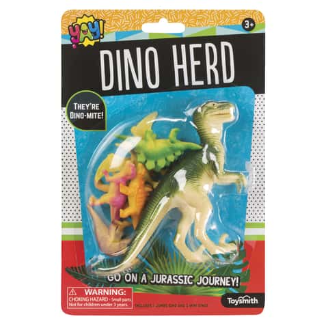 Toysmith Yay Dino Herd Figurines Plastic Multicolored 6 pc - Ace Hardware