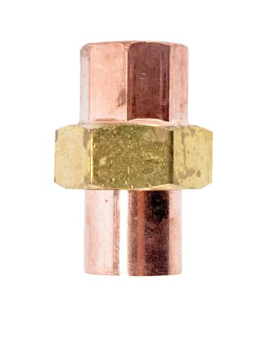 NIBCO 1/2 in. Sweat X 1/2 in. D Sweat Copper Union 1 pk Mfr# W02060D ...
