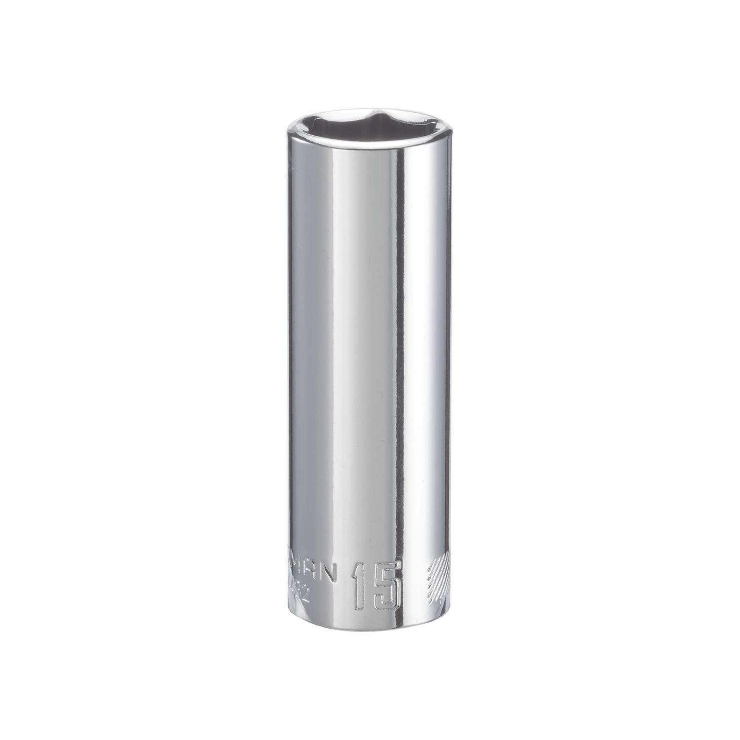 Craftsman 15 mm X 3/8 in. drive Metric 6 Point Deep Deep Socket 1 pc ...