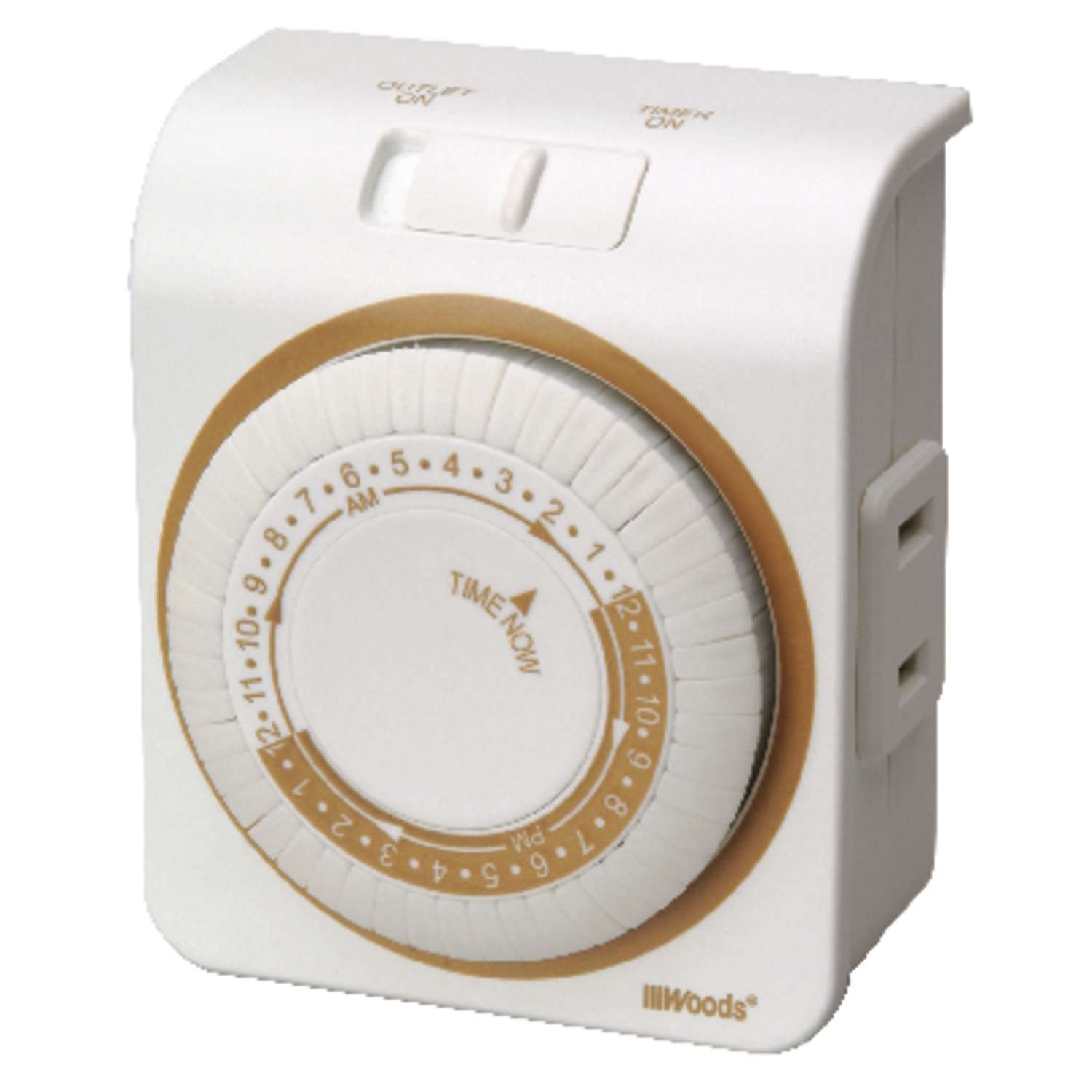 Woods Indoor Mechanical Timer 125 V White - Ace Hardware