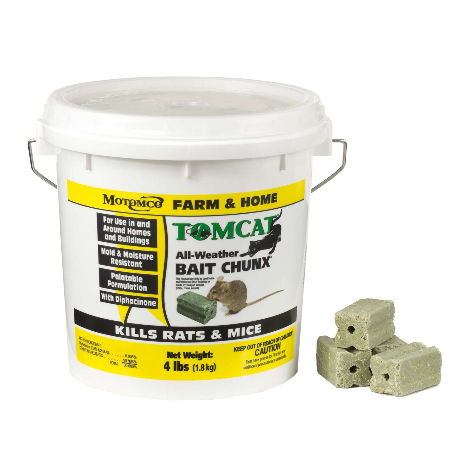 Motomco Tomcat Bait Blocks For Mice and Rats 4 lb. - Ace Hardware