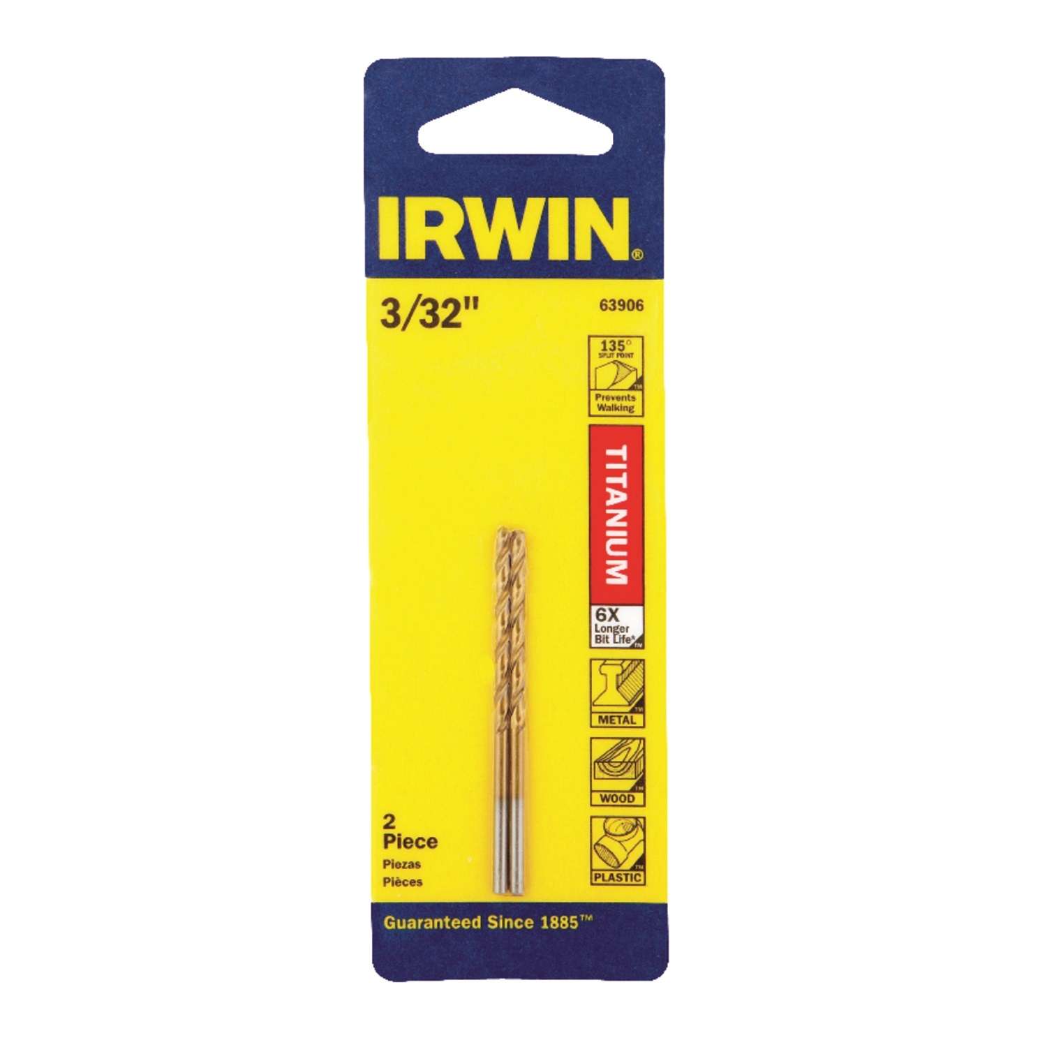 Irwin 3/32 in. X 2-1/4 in. L High Speed Steel Drill Bit 1 pc - Ace Hardware