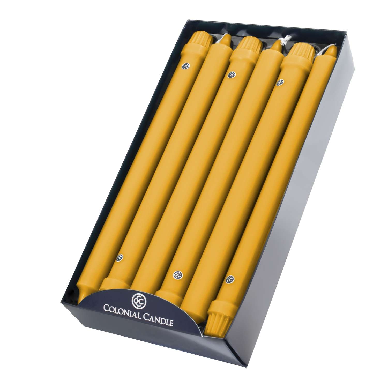Colonial Candle Butterscotch Yellow Unscented Scent Classic Taper ...