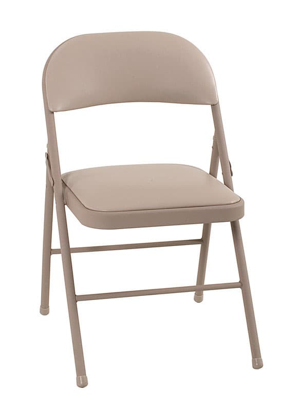 Cosco Antique Sand Vinyl Folding Chair 1 pk Mfr 14 993 ANT4 Ace Hardware