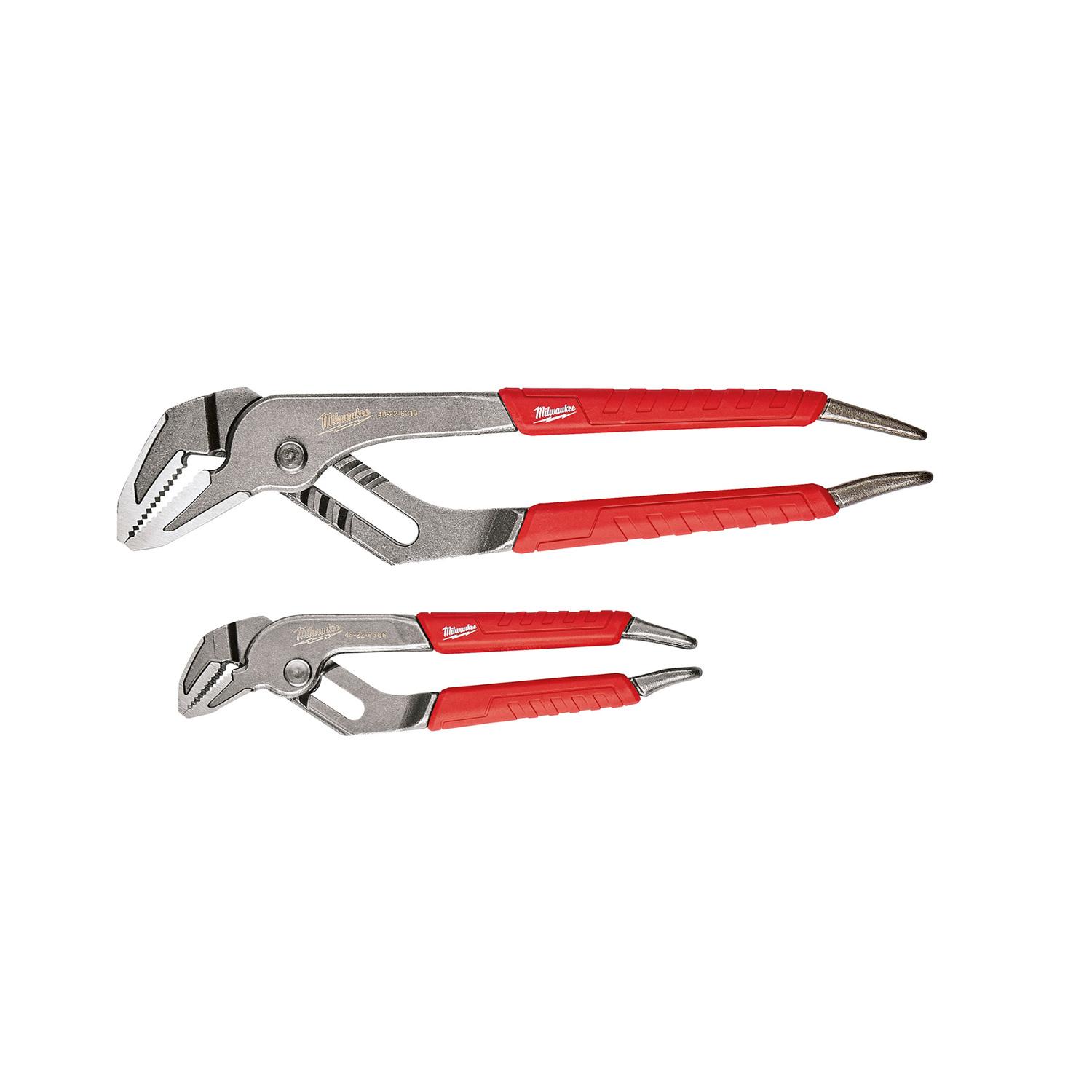 Milwaukee Ream & Punch 2 pc Forged Alloy Steel Straight Jaw Pliers Set ...