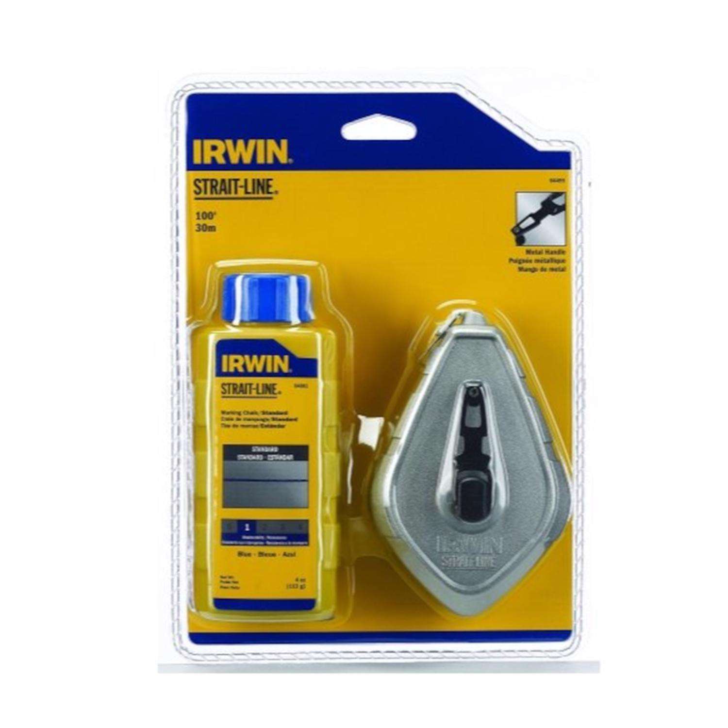 Irwin Strait-Line 4 oz Blue Classic Chalk and Reel Set 100 ft. - Ace ...