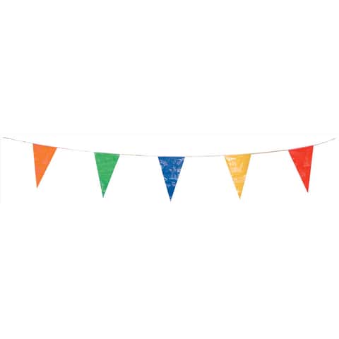 HILLMAN Pennant Flag String 19 in. H X 11 in. W X 50 ft. L - Ace Hardware