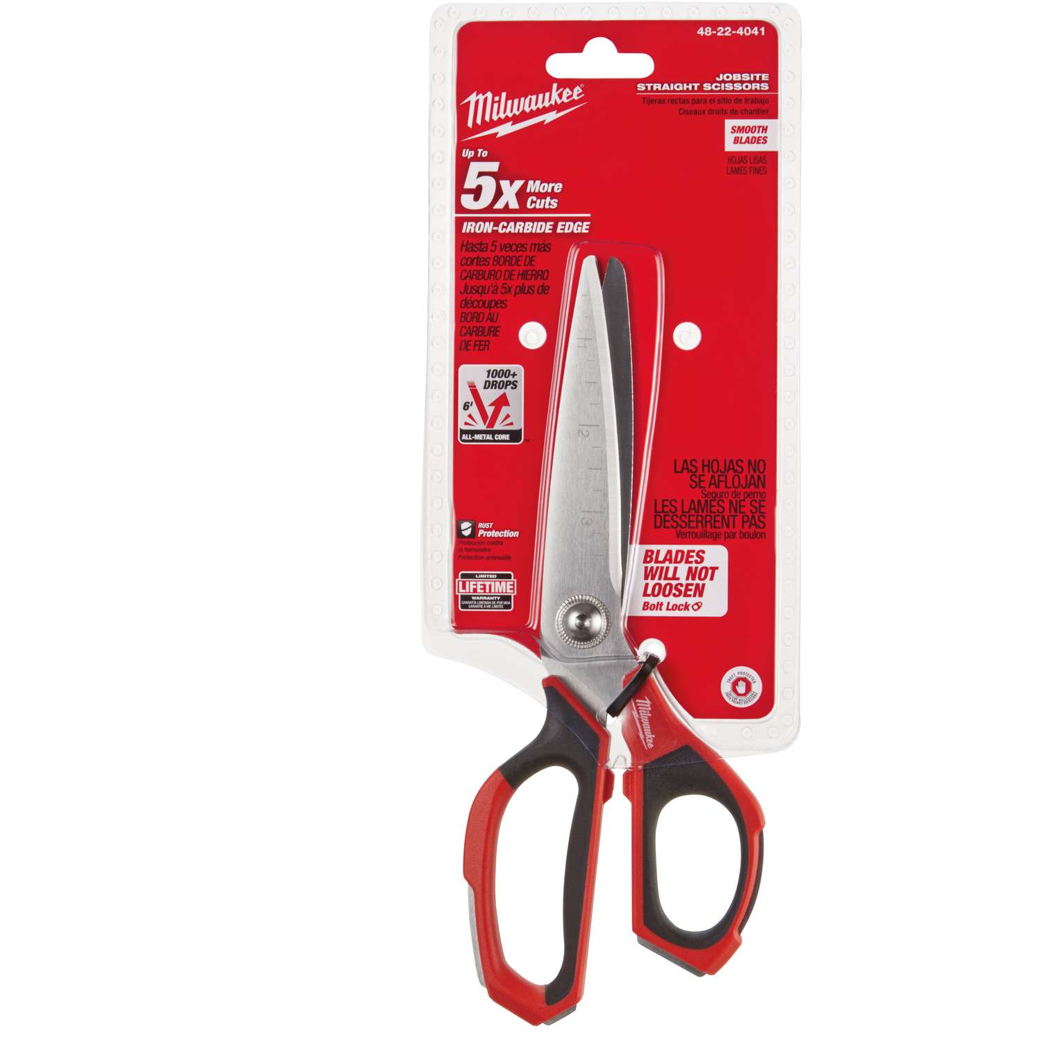 Milwaukee 9 in. Iron Carbide Smooth Straight Jobsite Scissors 1 pc ...