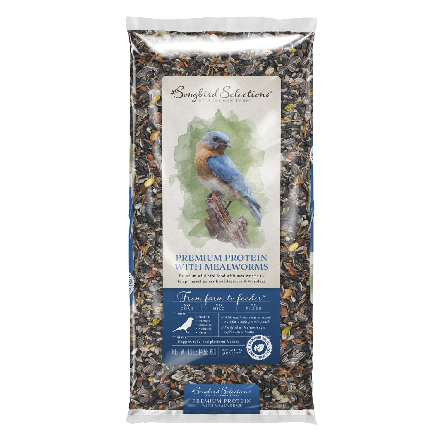 Audubon Park Songbird Selections Chickadee and Nuthatch Mealworm Wild ...