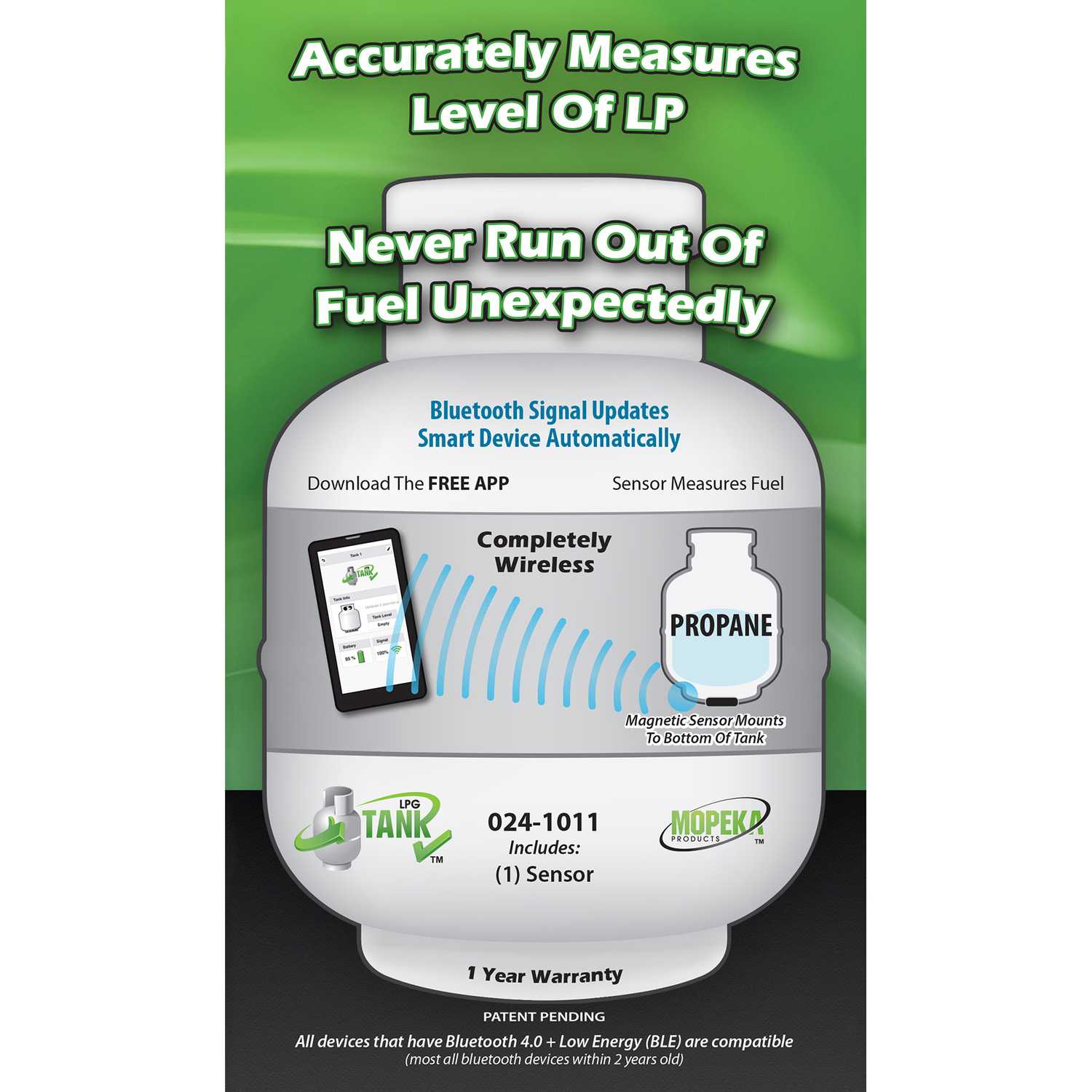 Mopeka Tank Check Plastic Propane Tank Level Indicator - Ace Hardware