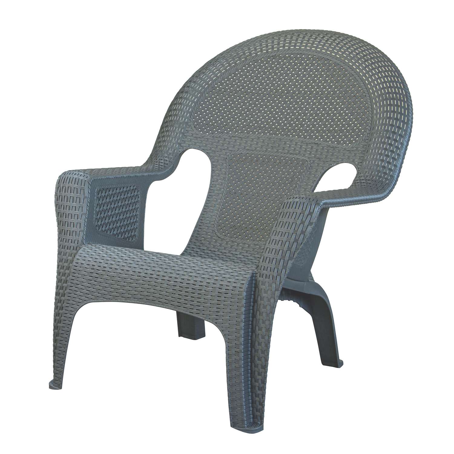 Adams Gray Polypropylene Frame Woven Lounge Chair - Ace Hardware