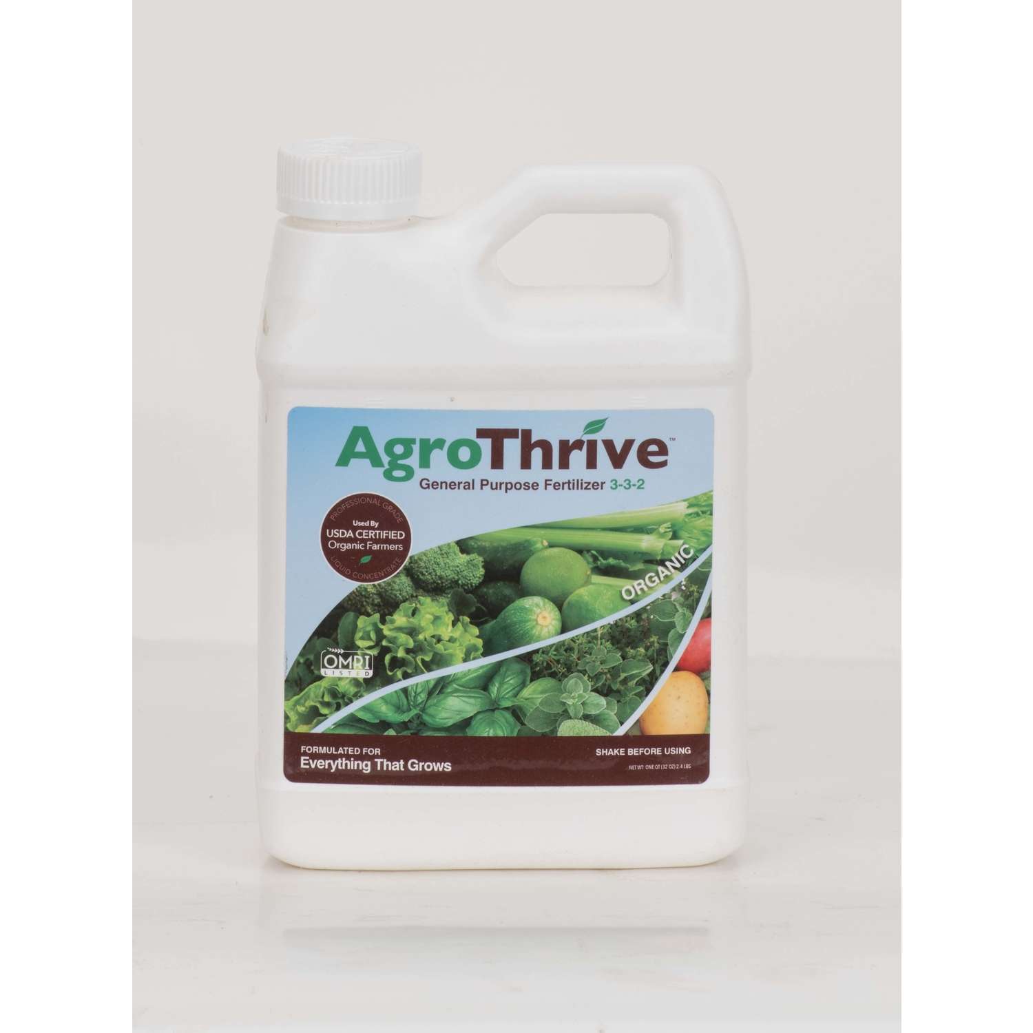 AgroThrive Organic 3-3-2 General Purpose Fertilizer 32 oz. - Ace Hardware