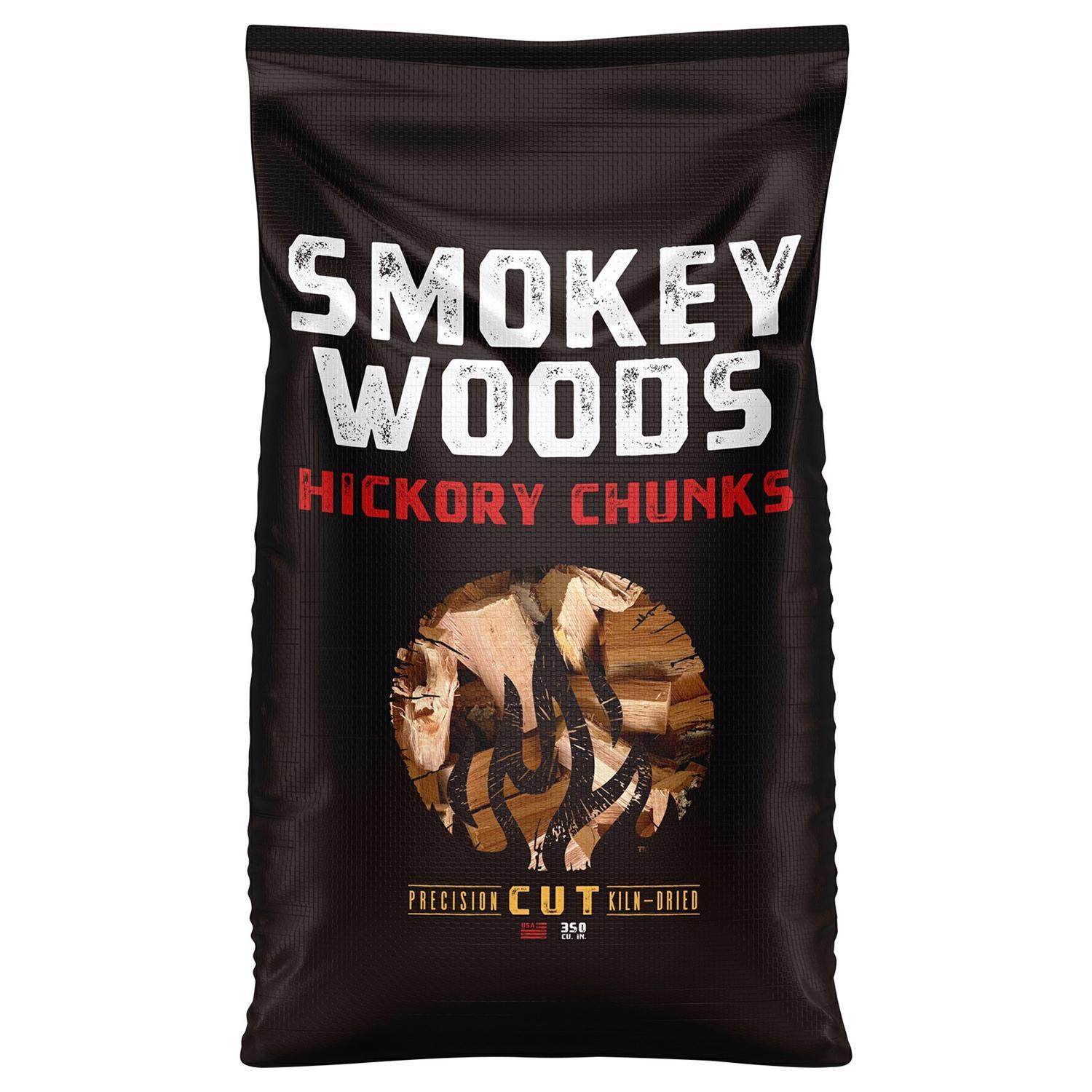 Smokey Woods All Natural Hickory Wood Smoking Chunks 350 cu in - Ace ...