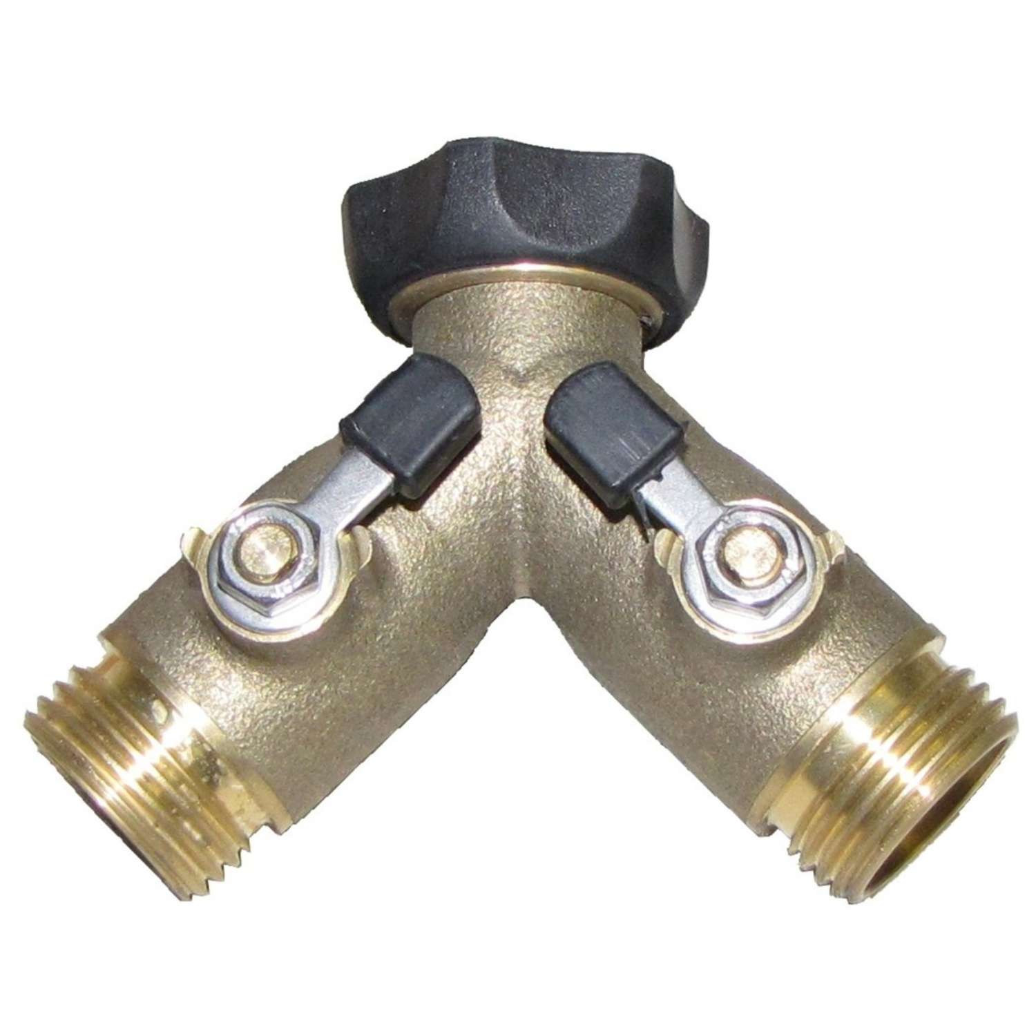 Quality Valve and Sprinkler Brass Threaded Female/Male 2-Way Shut-off ...