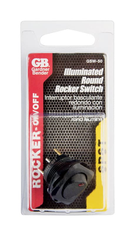 Gardner Bender 16 amps Rocker Switch Black 1 pk - Ace Hardware