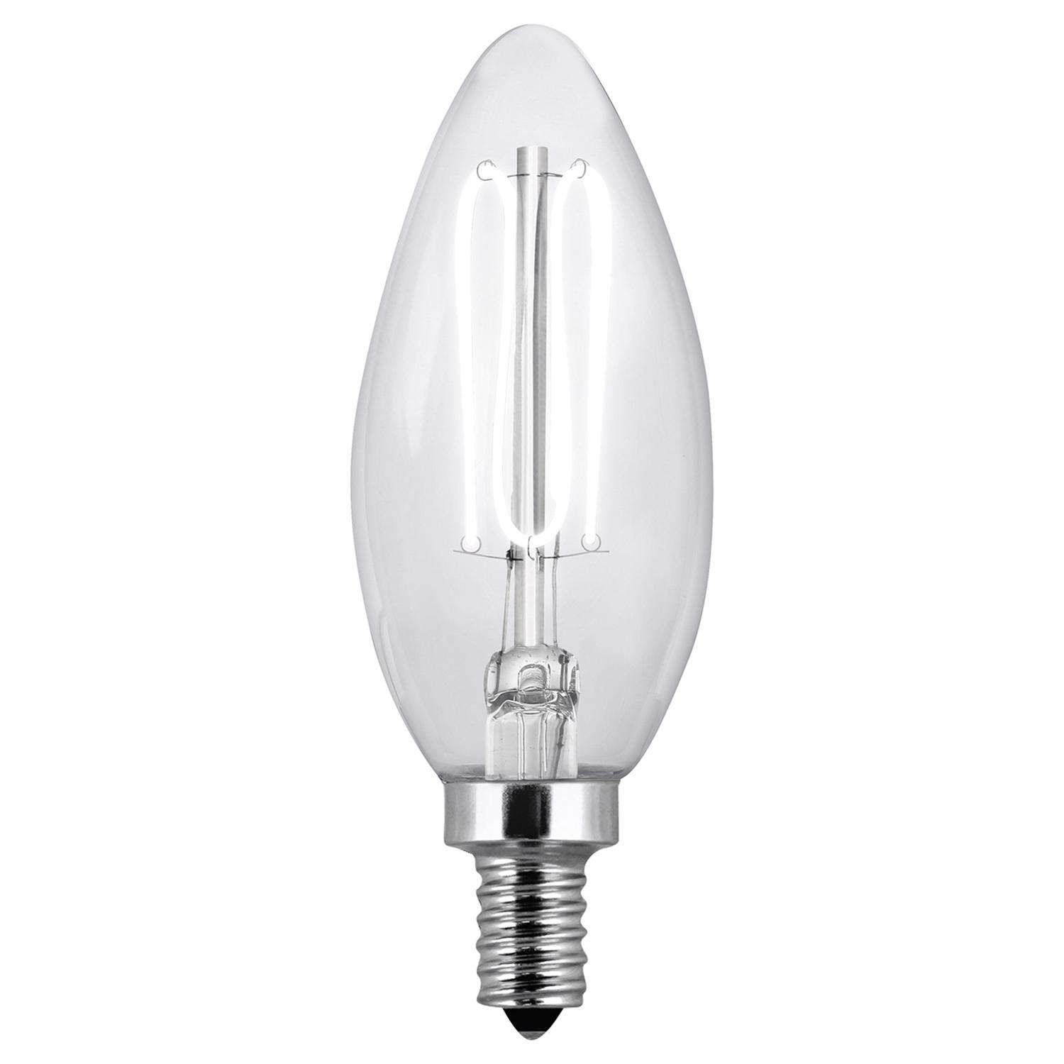 Feit Electric E12 E12 (Candelabra) Filament LED Bulb Daylight 40 Watt Equivalence 1 pk - Ace ...