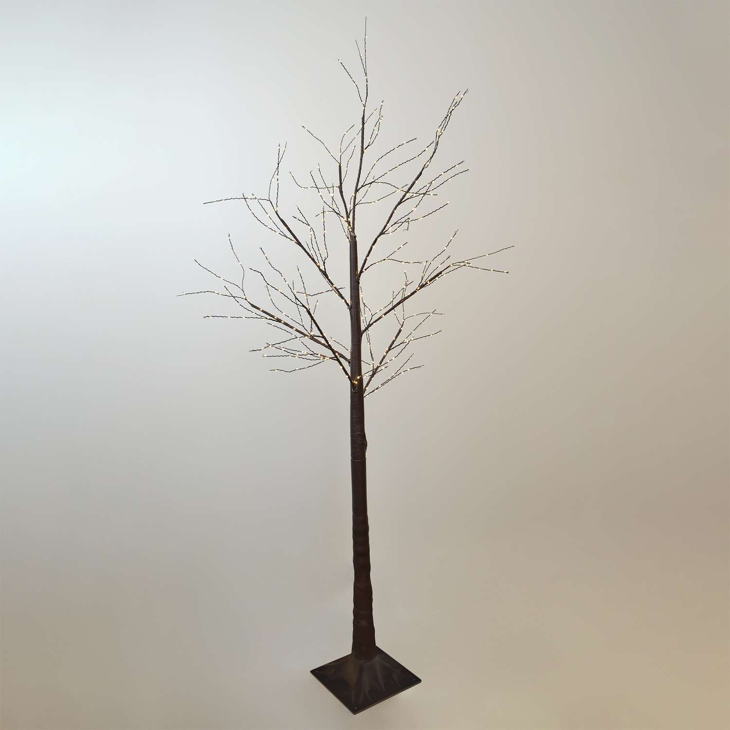 Living Accents Brown Plastic 70.9 in. H Micro Light Tree Outdoor ...