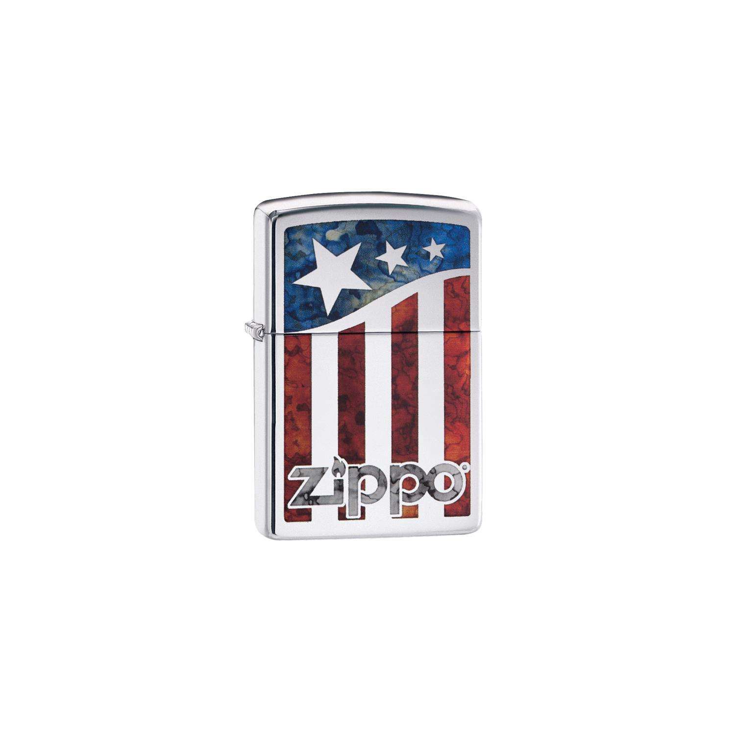 Zippo Silver US Flag Lighter 1 pk - Ace Hardware
