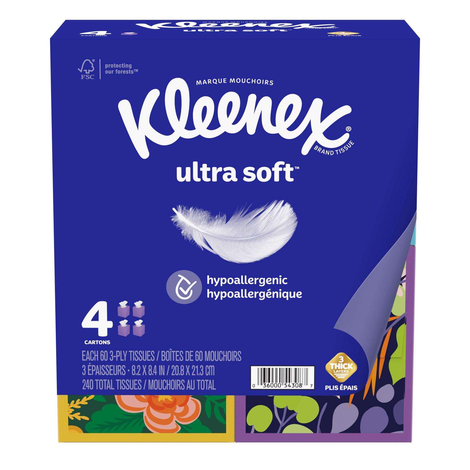 Kleenex Ultra Soft 60 ct Facial Tissue - Ace Hardware