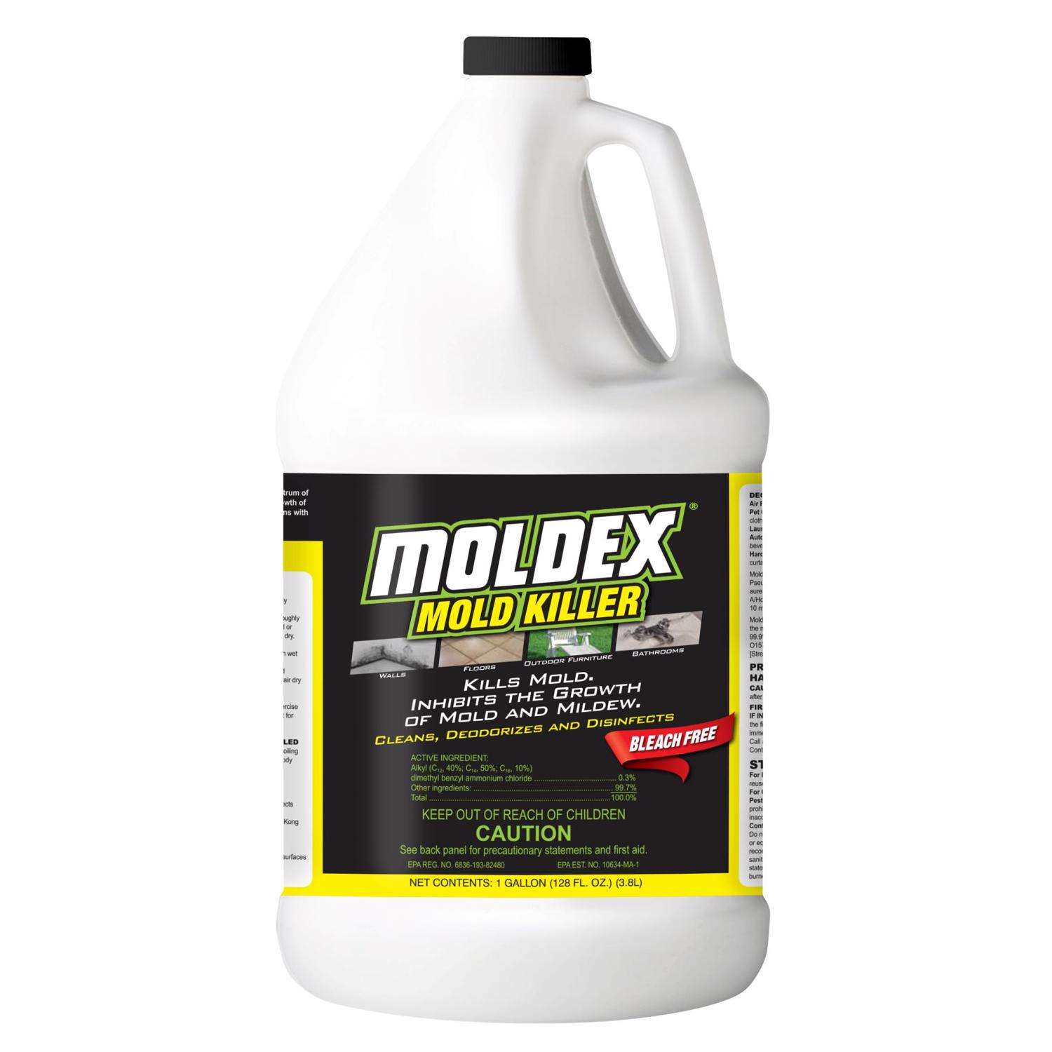 Moldex Mold Killer No Scent Disinfectant Deodorizer and Cleaner 1 gal ...