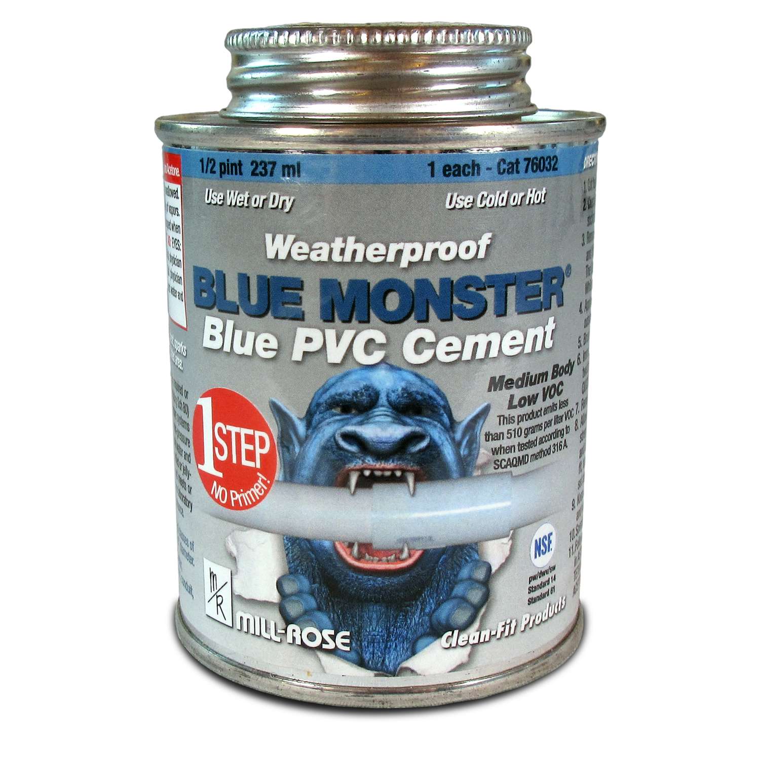 Blue Monster Blue All Weather Cement For PVC 8 oz - Ace Hardware