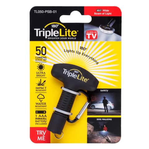 TripleLite 50 lm Black LED Flashlight AAA Battery - Ace Hardware