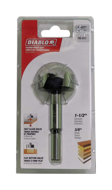 Diablo 1-1/2 in. x 3-1/2 in. L Steel Forstner Drill Bit 1 pc. - Ace ...