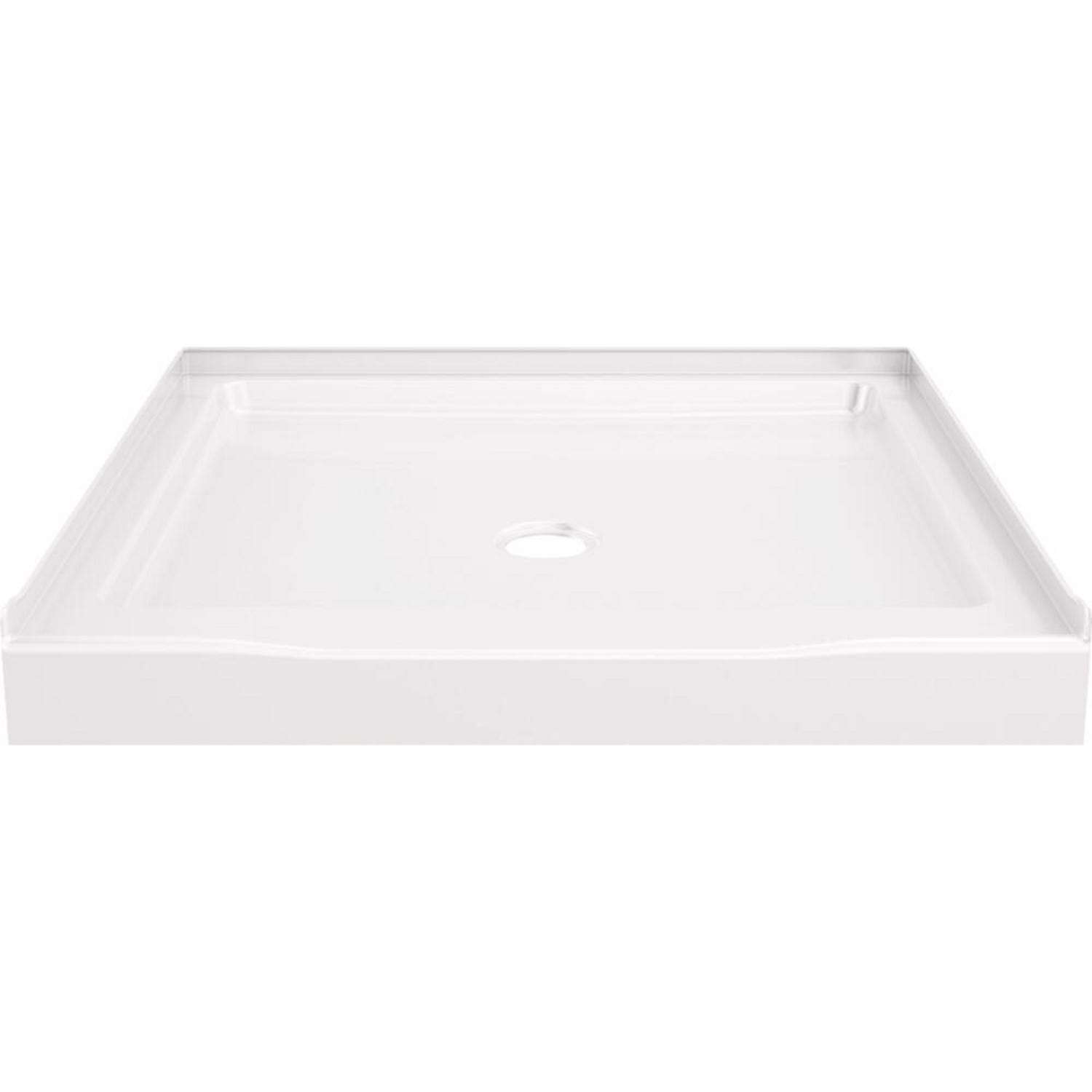 Delta Classic 500 4-7/8 in. H X 36 in. W X 36 in. L White Shower Base ...