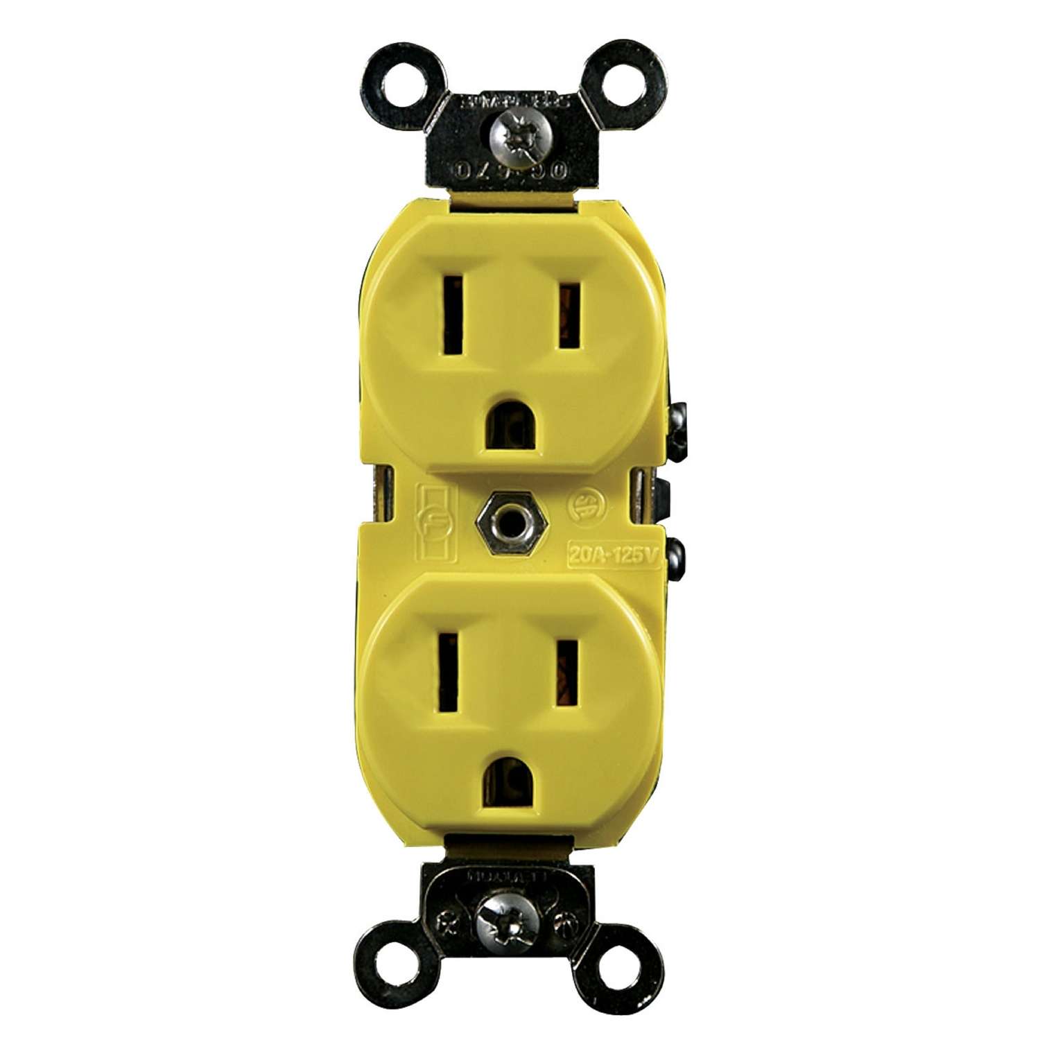 Leviton 15 amps 125 V Duplex Yellow Outlet 5-15R 1 pk - Ace Hardware